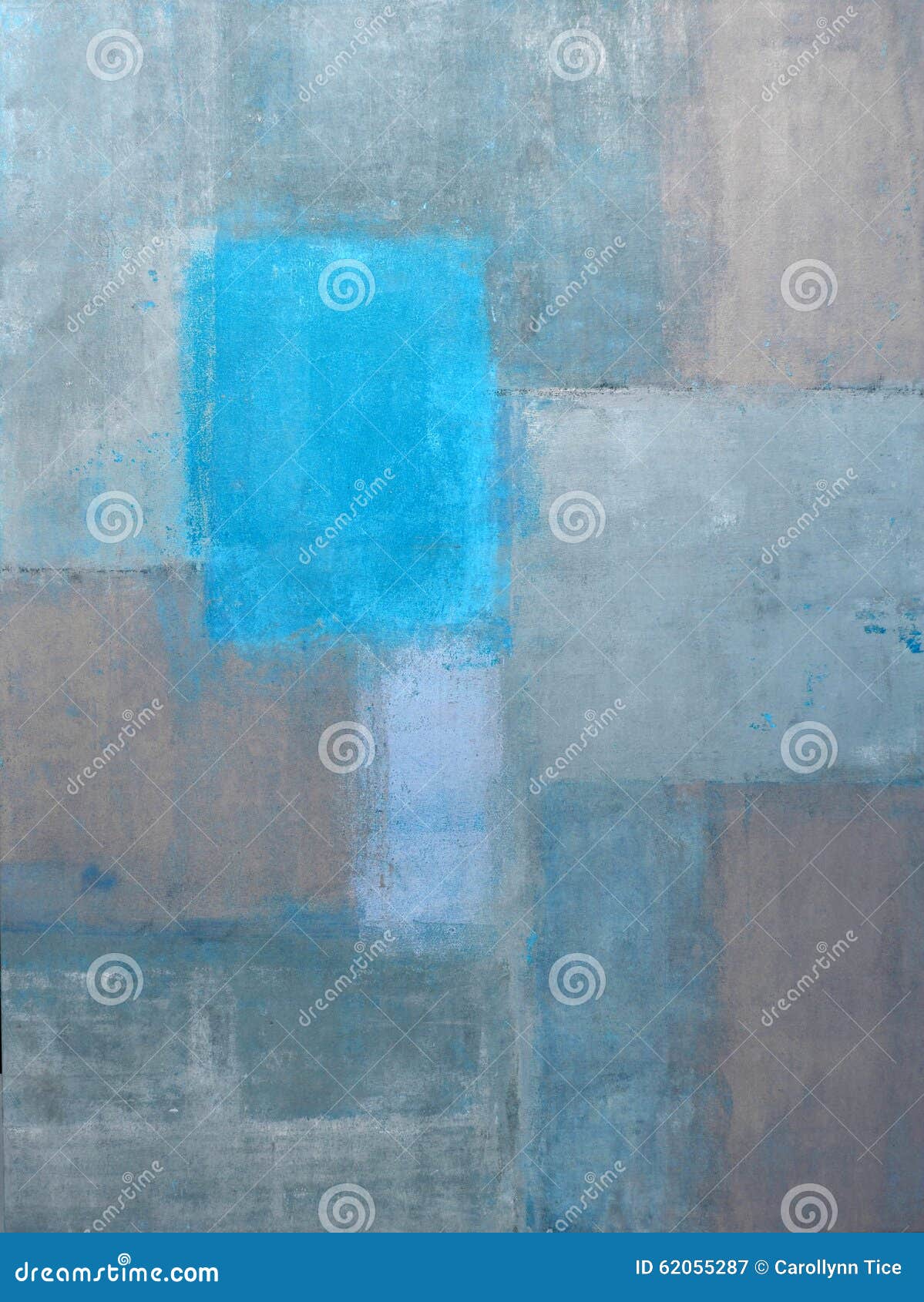 Turquoise Abstract Art Painting Stock Image - Image of wall, trendy ...