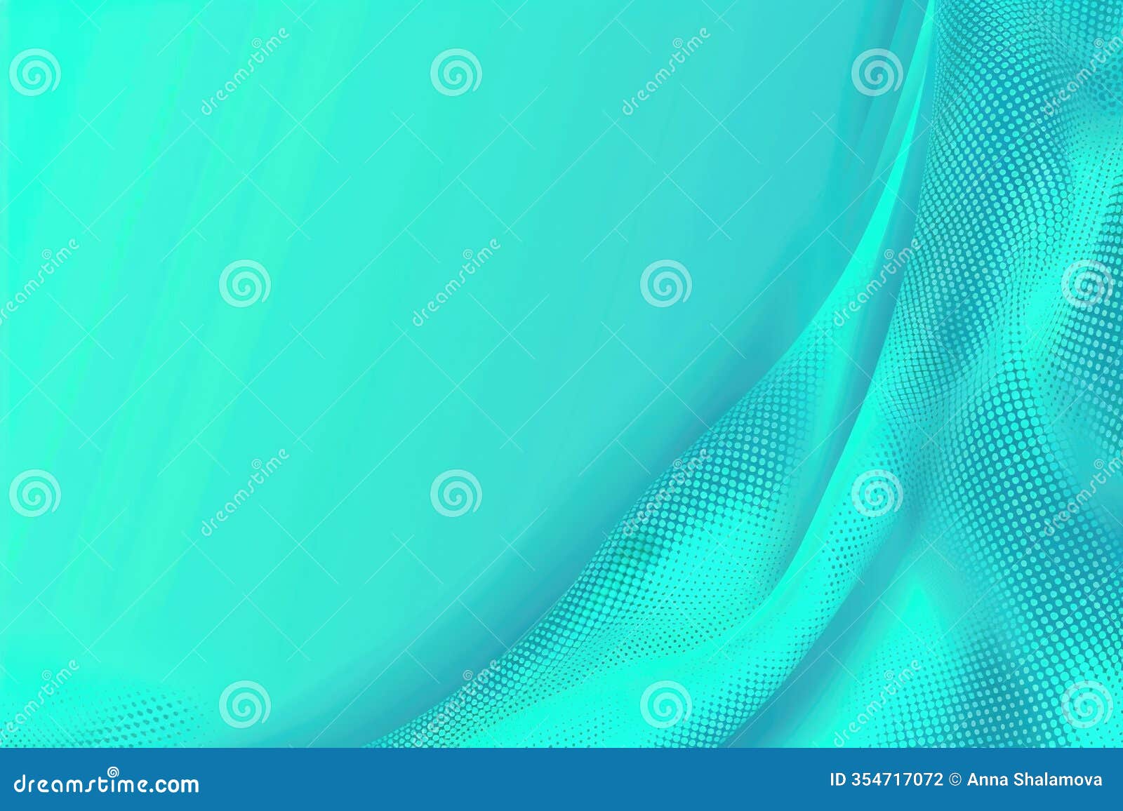 Turquoise Abstract Wavy Background with Dotted Patterns and Gradient ...