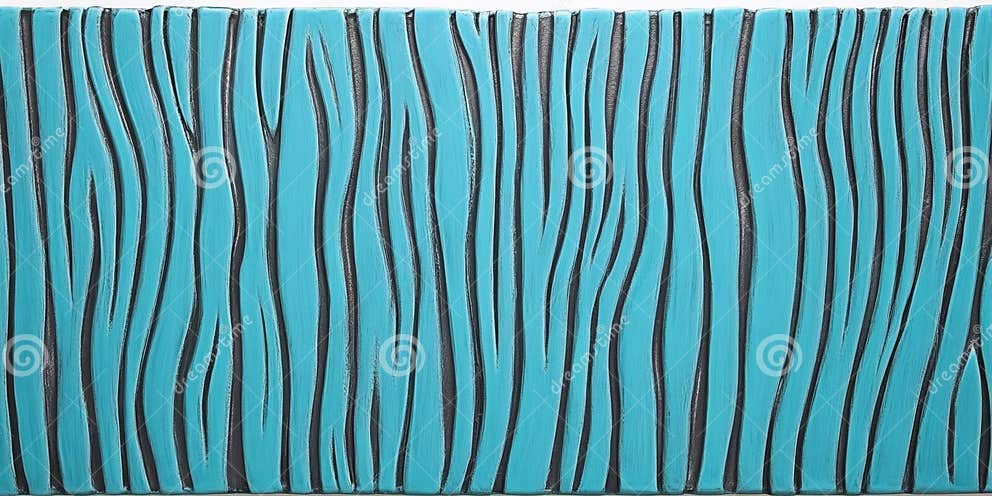 Turquoise, Black Wavy Stripes Intersecting Vertically, Generating ...