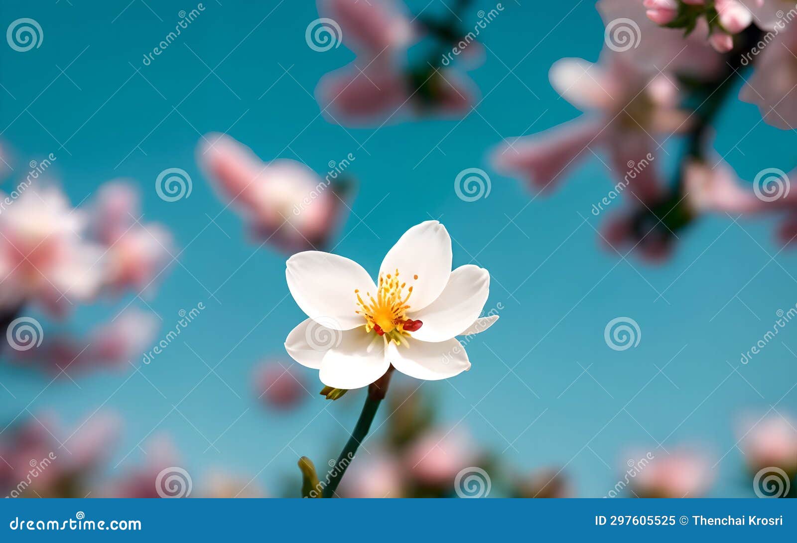 Turquoise Bloom Captivating Spring Petals Stock Illustration ...