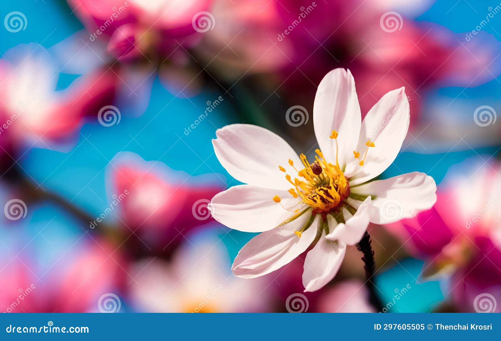 Turquoise Bloom Captivating Spring Petals Stock Illustration ...