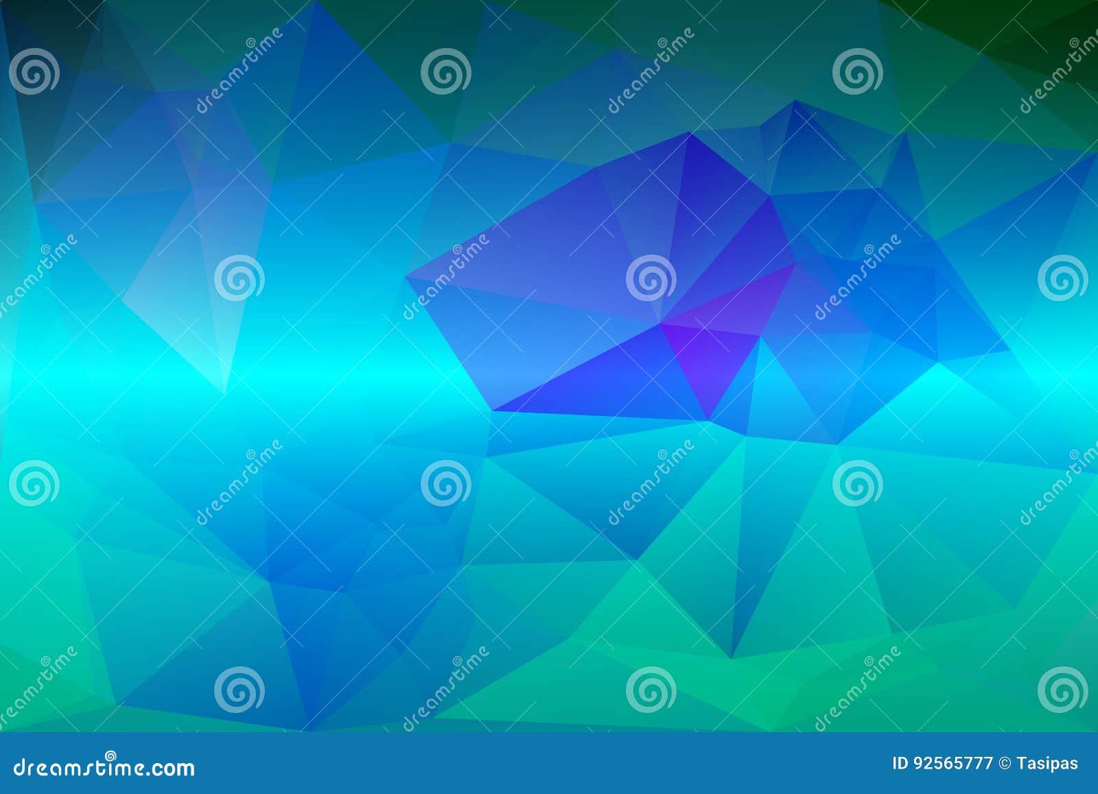 Turquoise Blue Purple Low Poly Background Stock Vector - Illustration ...