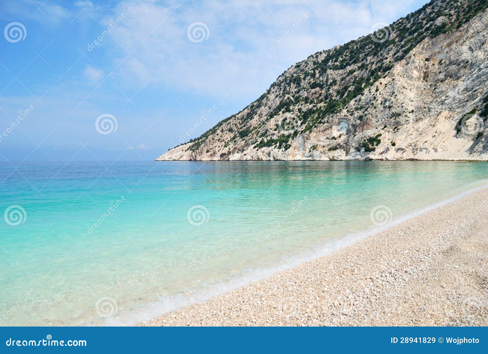 Turquoise Blue Sea Beach stock image. Image of mountain - 28941829