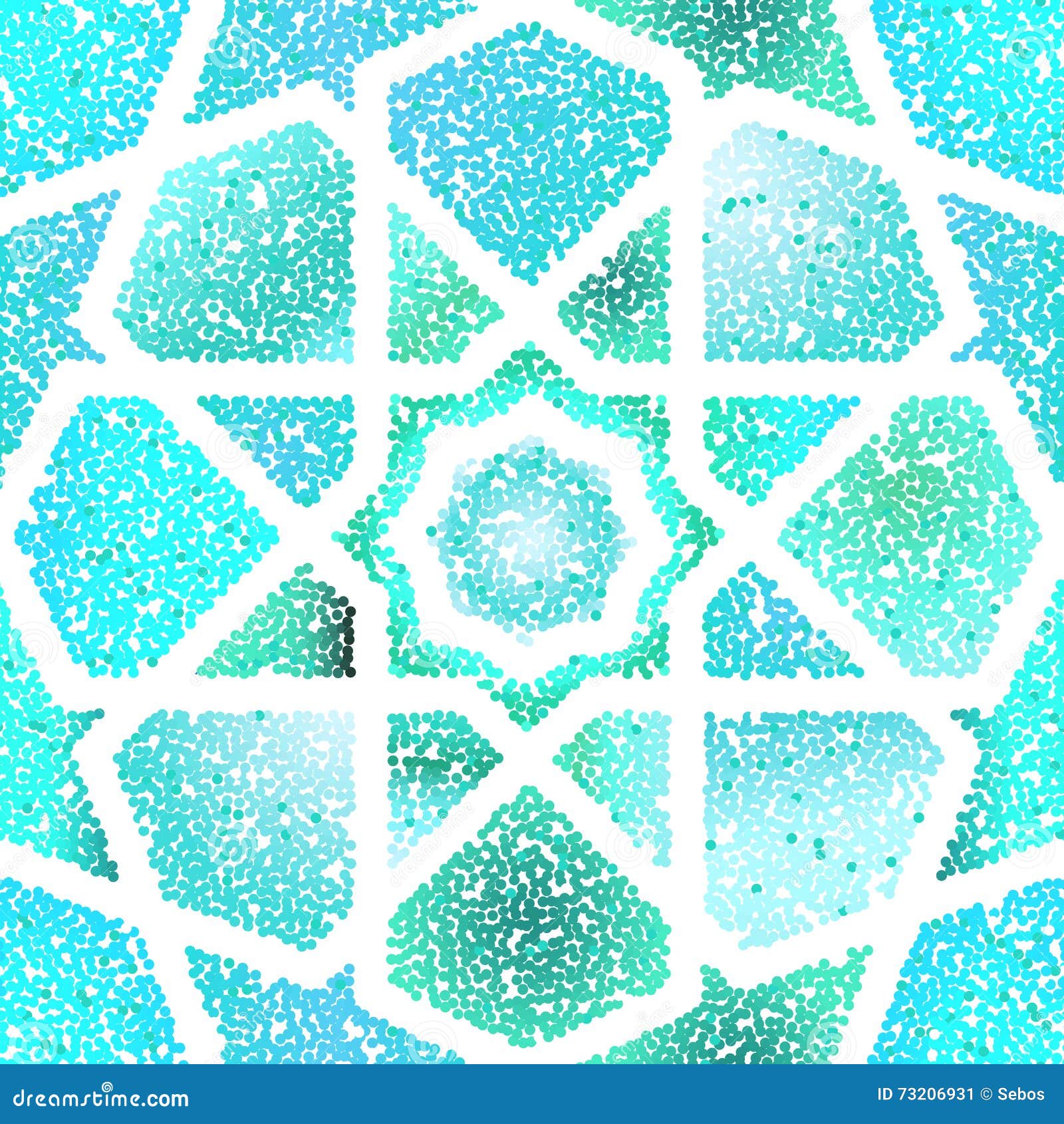 Seamless Arabesque Jars Background Texture Stock Image | CartoonDealer ...