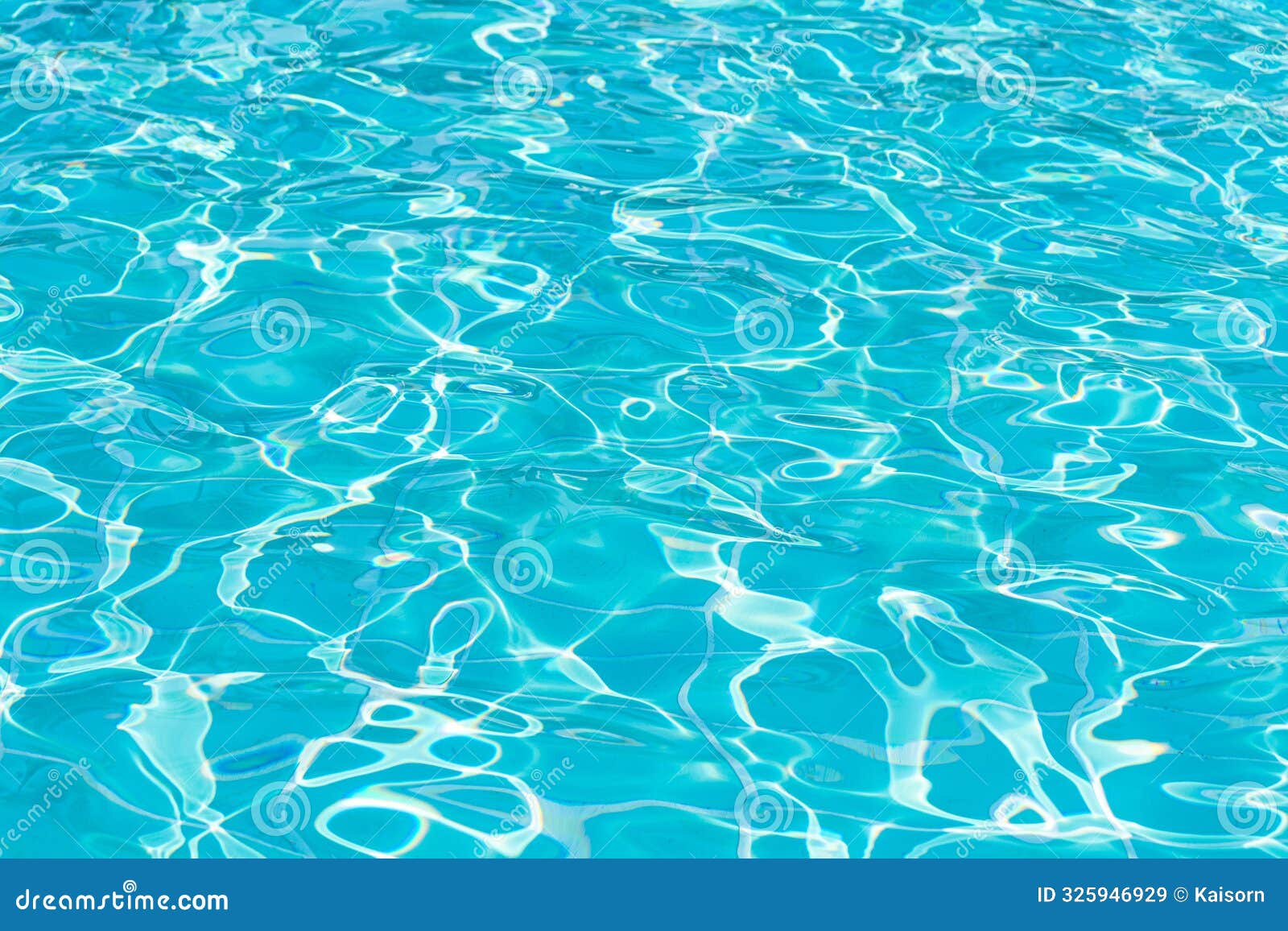 Turquoise Blue Swimming Pool Water Surface and Ripple Wave Background ...
