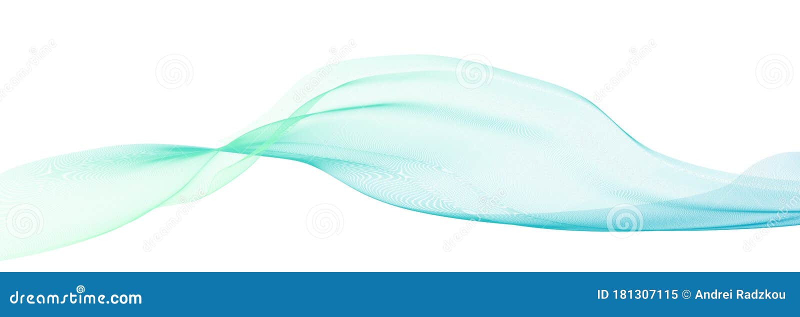 Turquoise Blue Transparent Veil. Subtle Vector Graphics Stock Vector ...