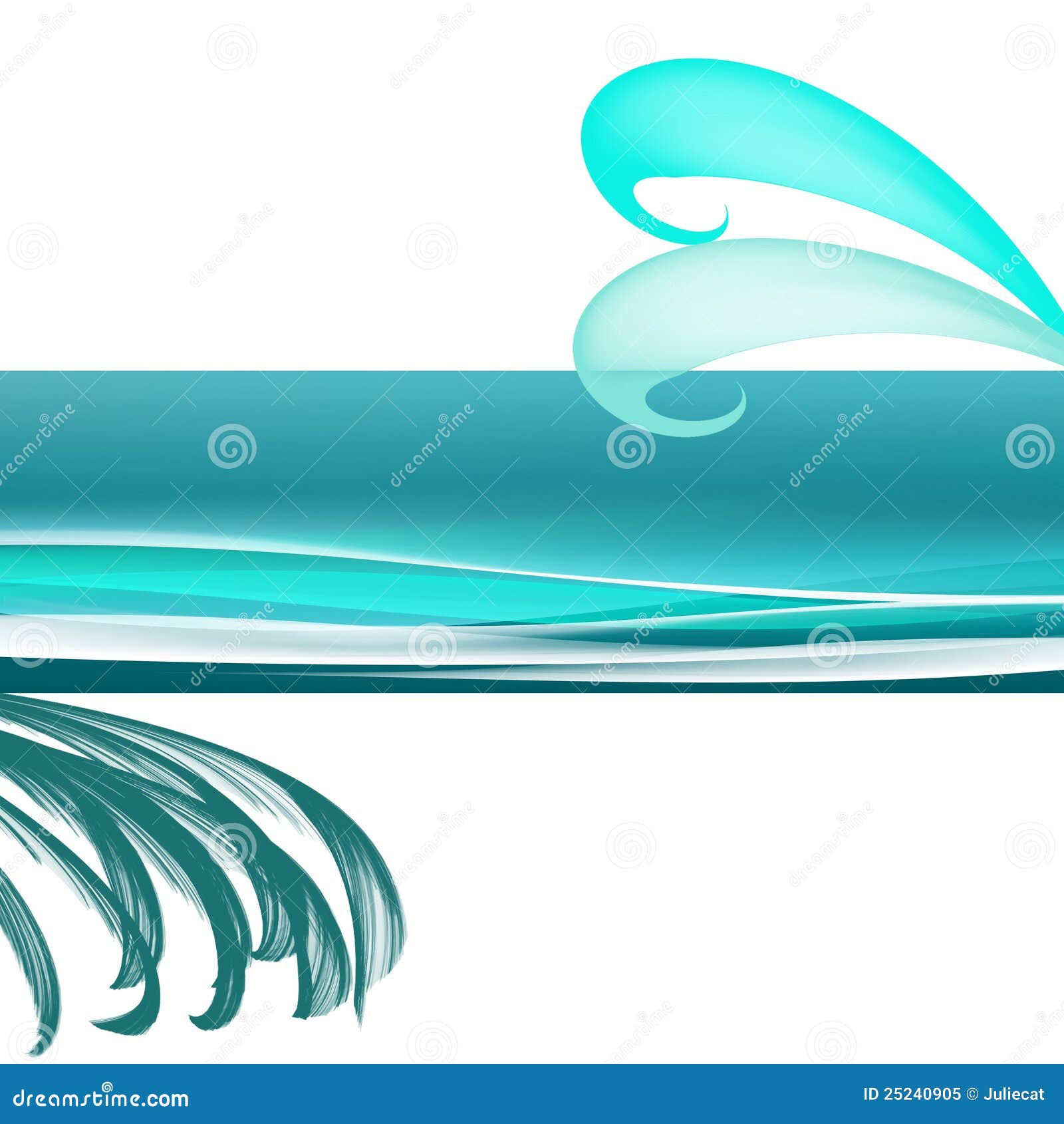 Turquoise Blue Background With Light Glares And Gradient. Vector ...