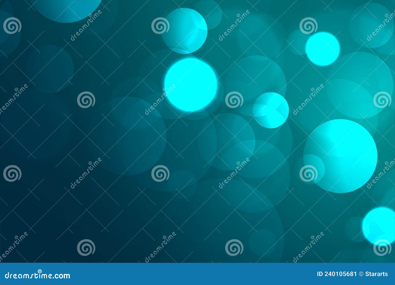 Turquoise Bokeh Light Effect Background Design Stock Vector ...