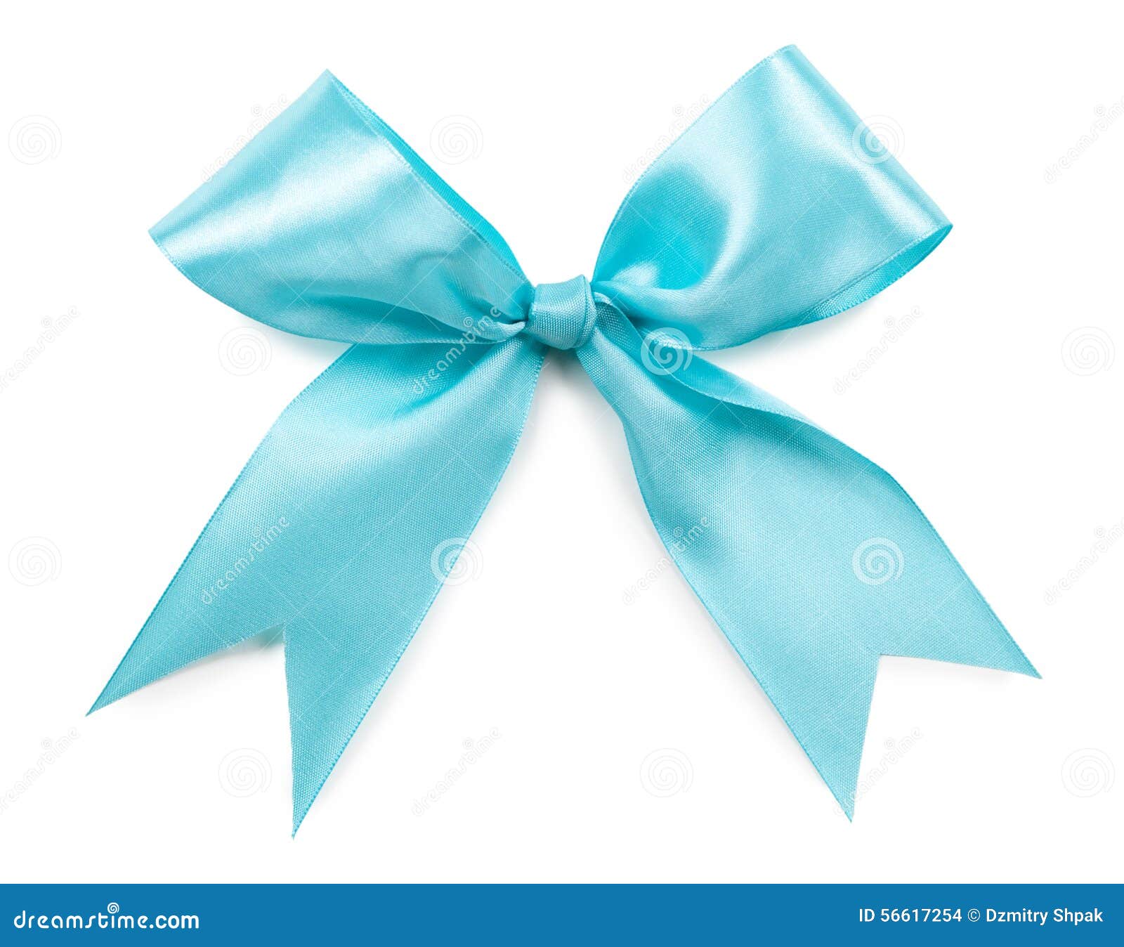 Turquoise Bow Isolated on White Stock Photo - Image of card, ornament ...