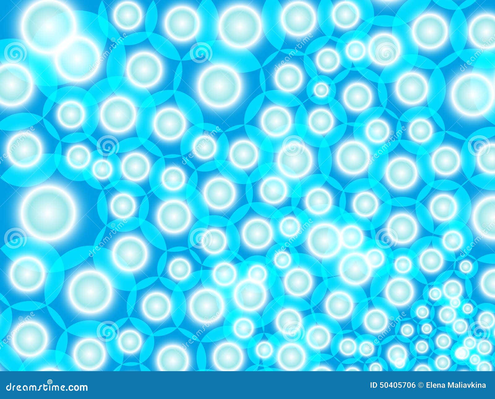 Turquoise Bubbles Background Stock Illustration - Illustration of ...