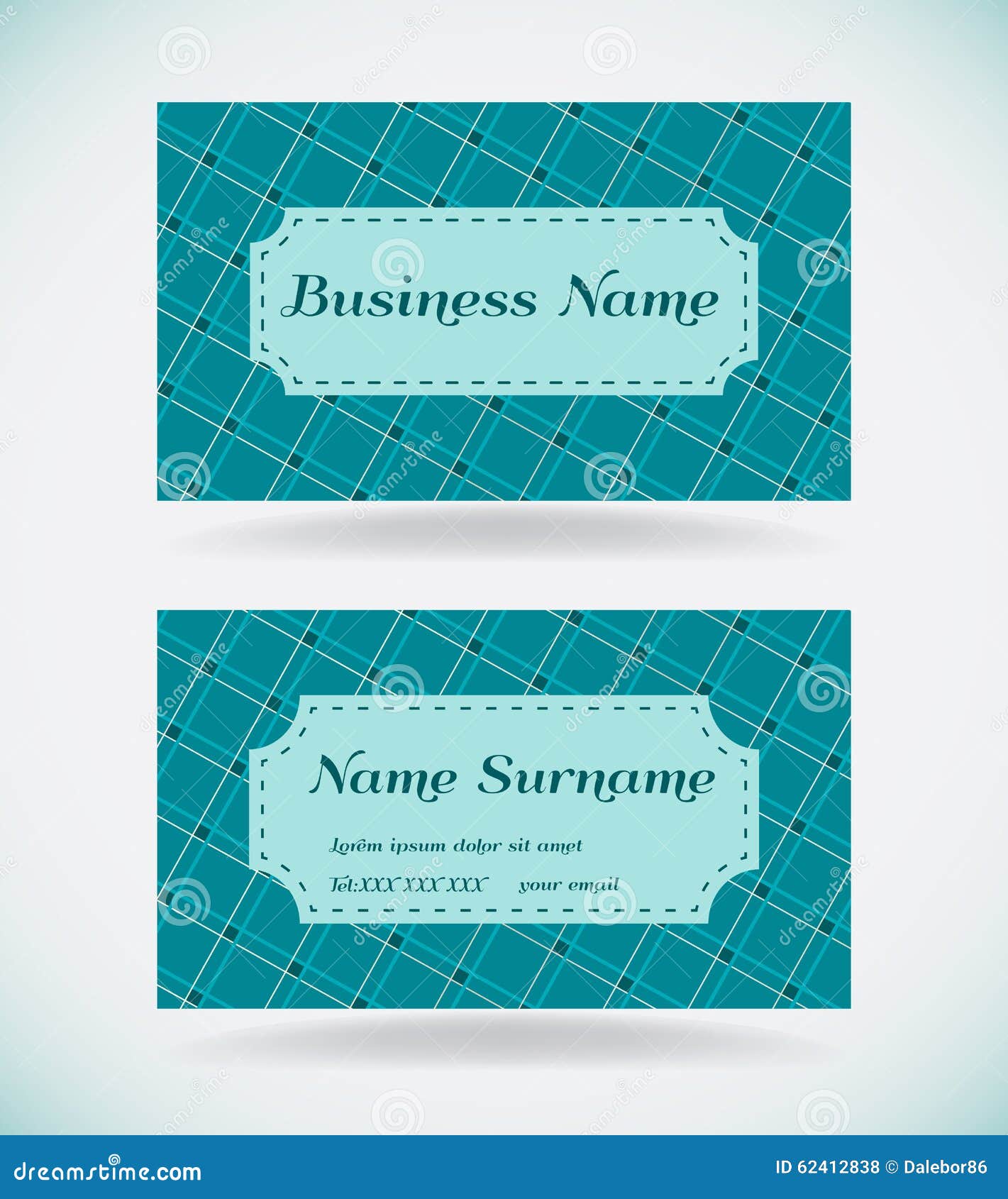 Turquoise business card stock vector. Illustration of business - 62412838
