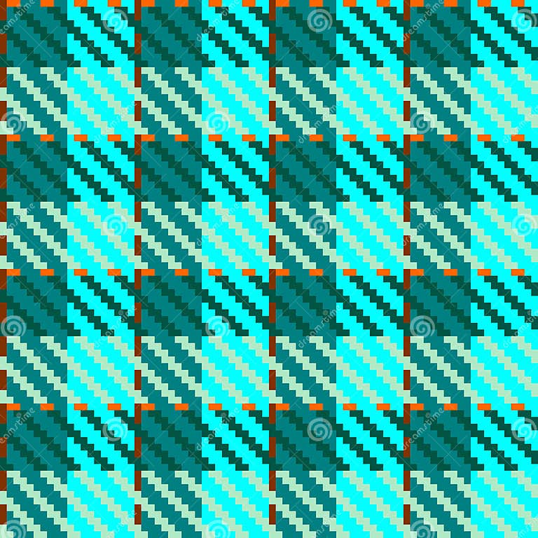 Turquoise check fabric stock vector. Illustration of ireland - 11797451