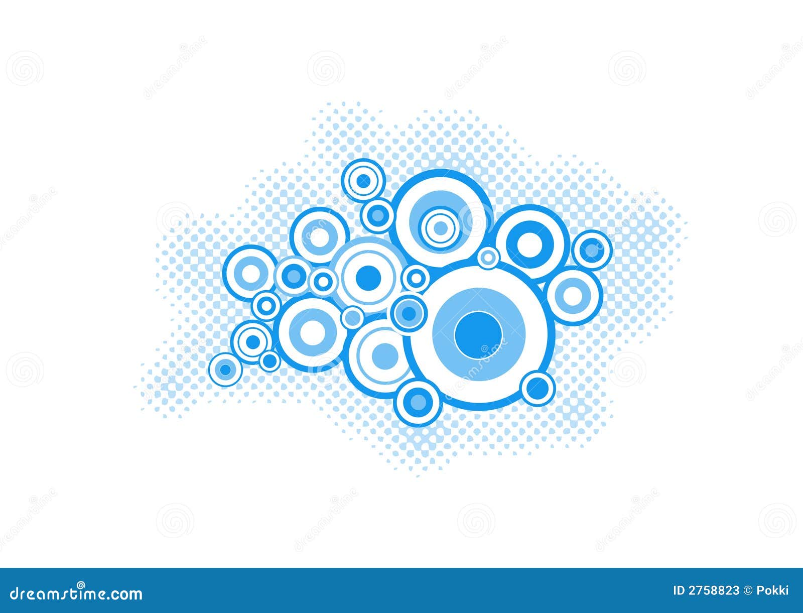 Turquoise Circles. Vector Art Stock Vector - Illustration of young ...