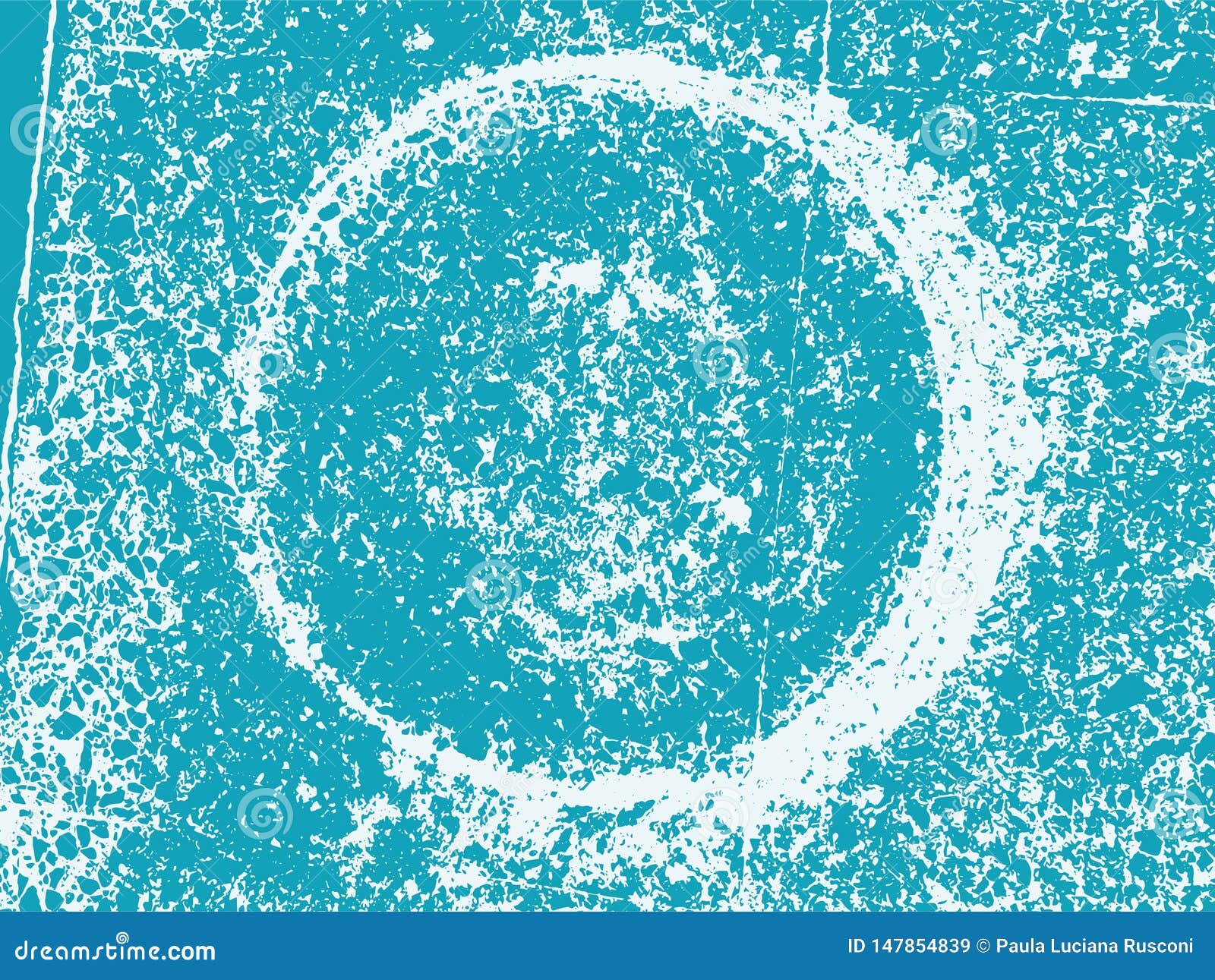 Turquoise Circular Grunge Vector Pattern Overlay Stock Vector ...