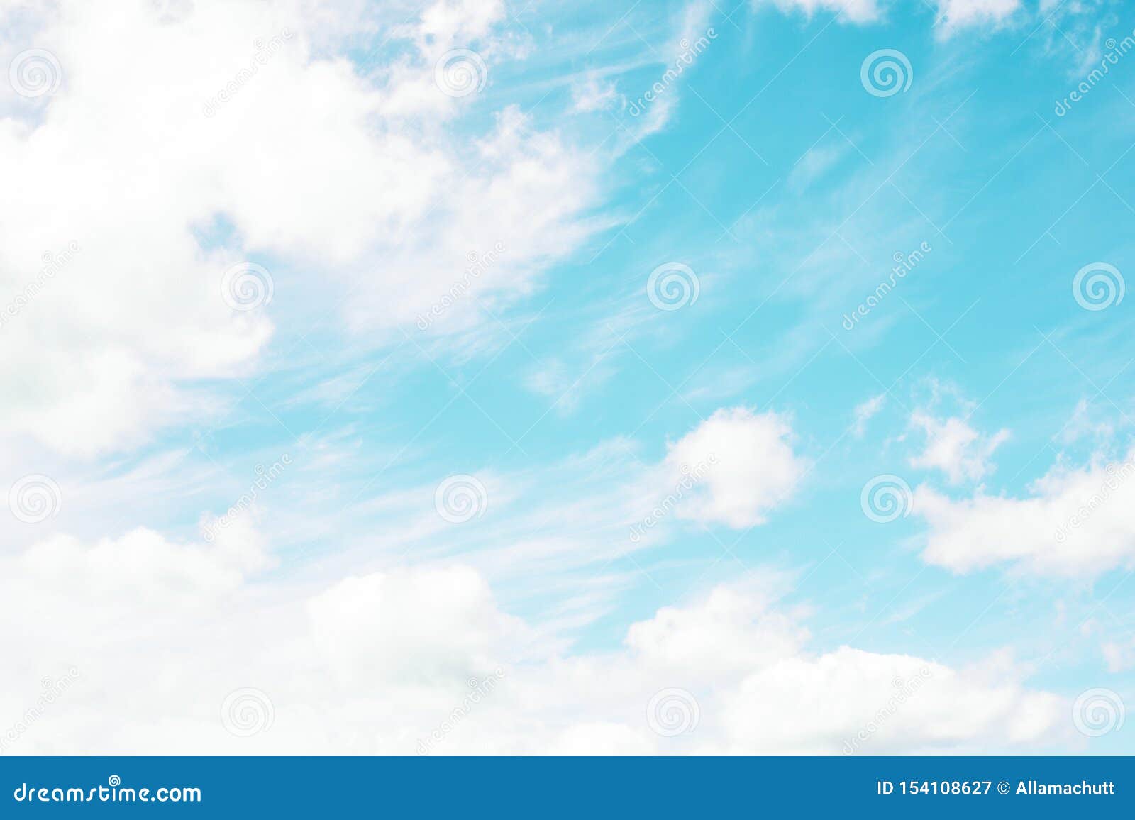 Turquoise cloudy sky stock image. Image of connections - 154108627