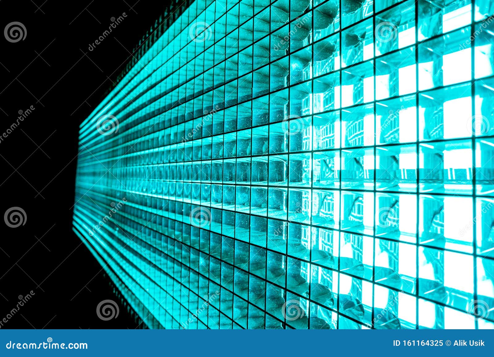 Turquoise Color Metal Mesh on Big Cinema Lamp Stock Image - Image of ...
