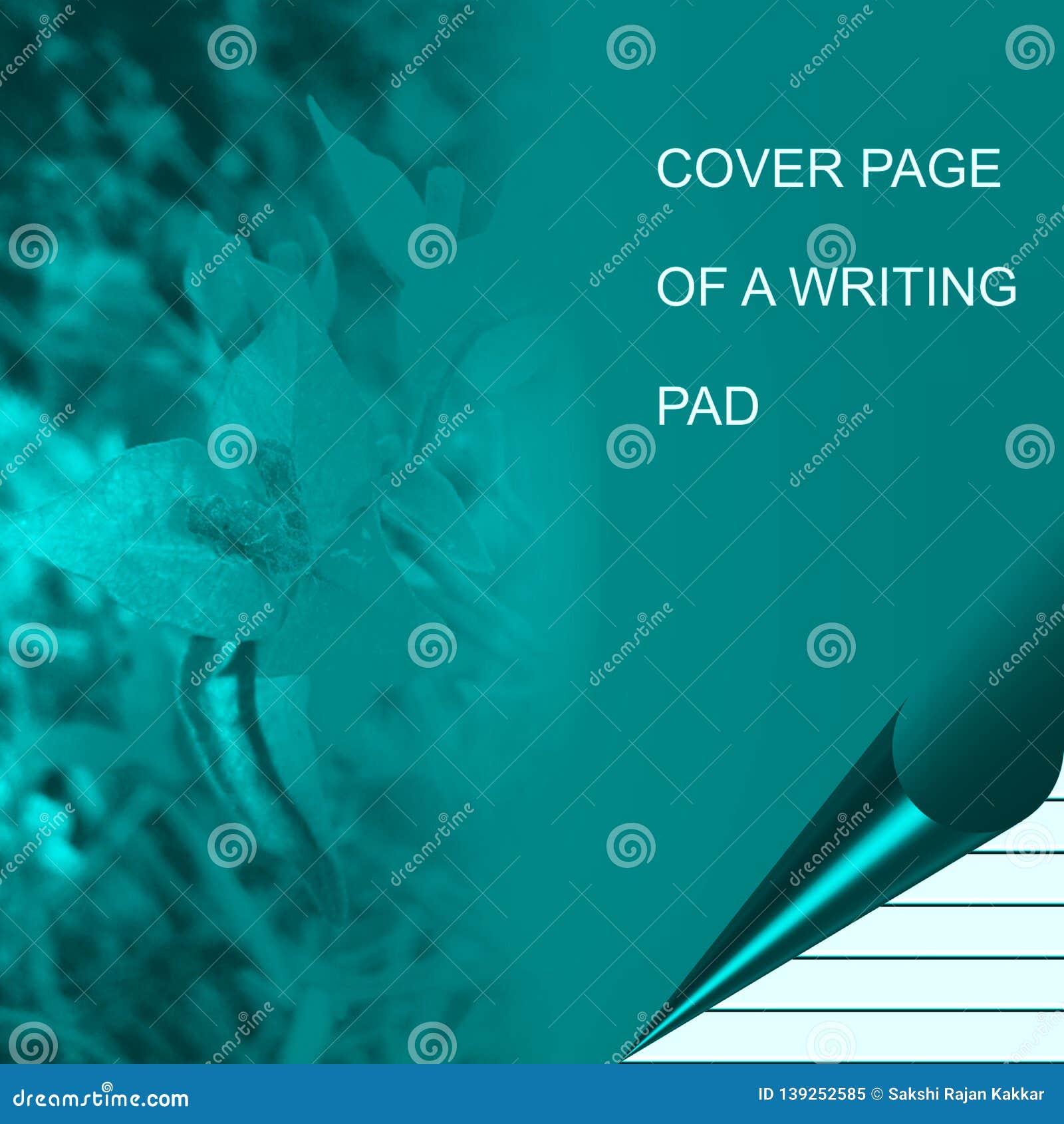 Red Color Writing Pad Shaded With Lighting Effect Computer Generated ...