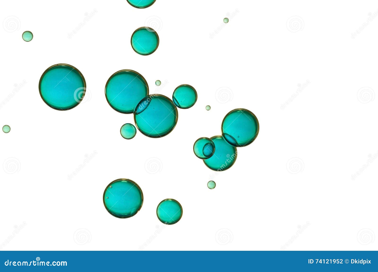 Turquoise colored bubbles stock photo. Image of defocus - 74121952