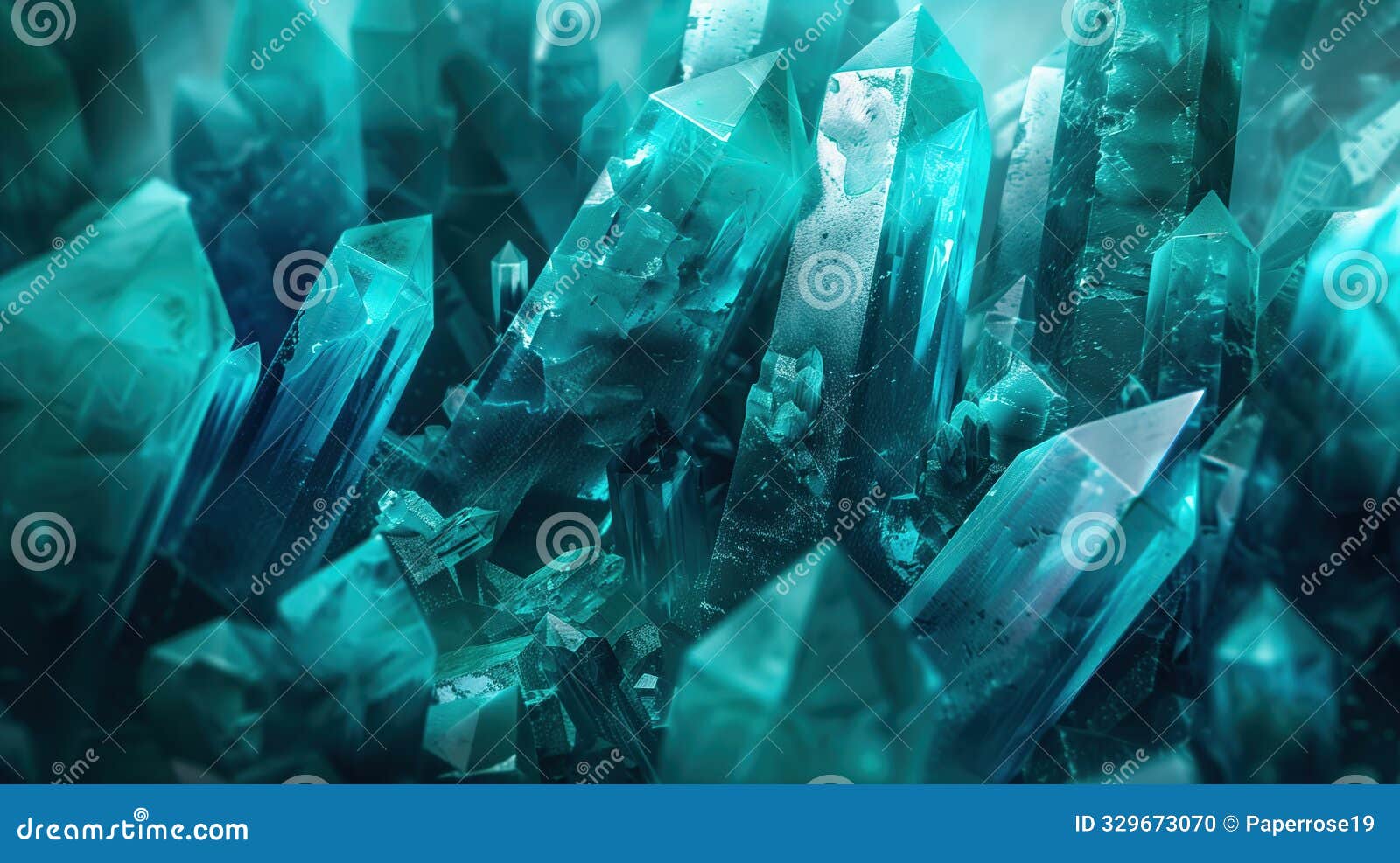Turquoise Crystal Inclusion and Multiculturalism Concept Stock Photo ...