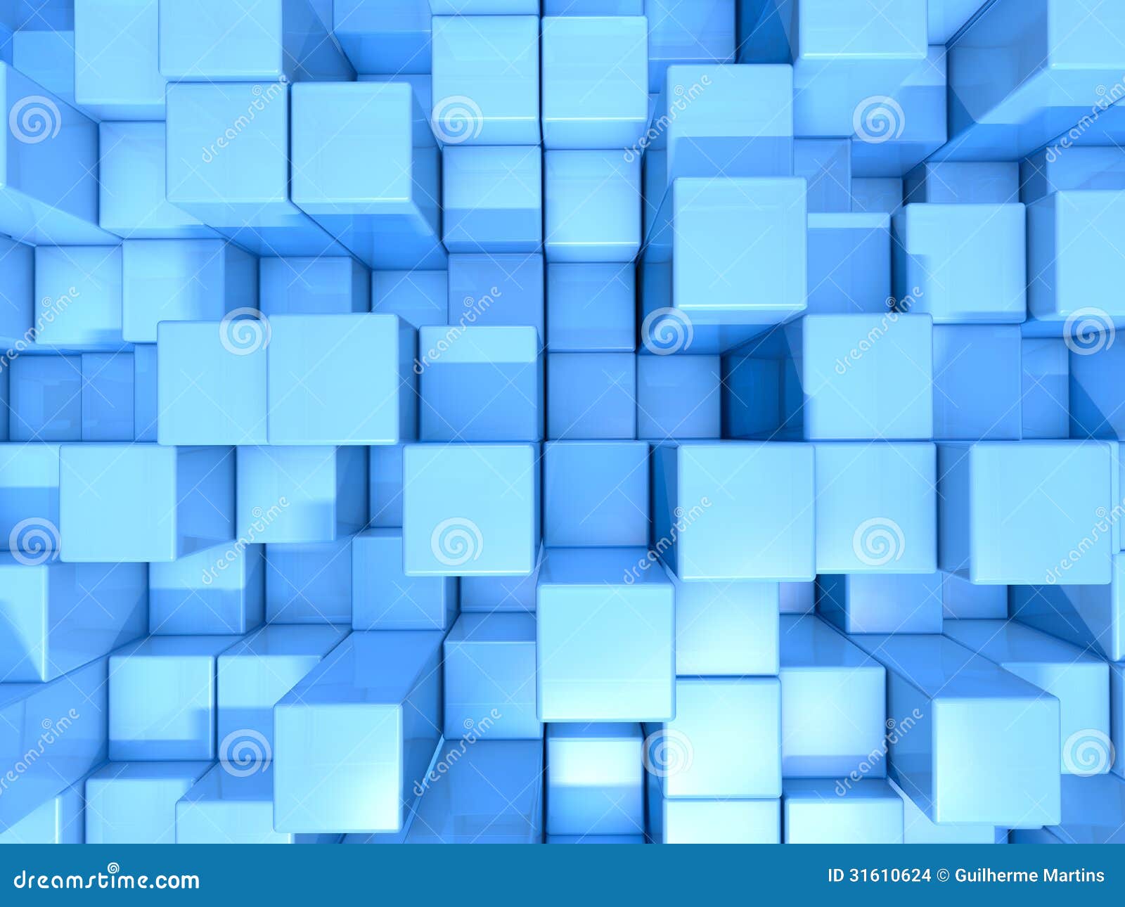 Turquoise cubes stock illustration. Illustration of design - 31610624