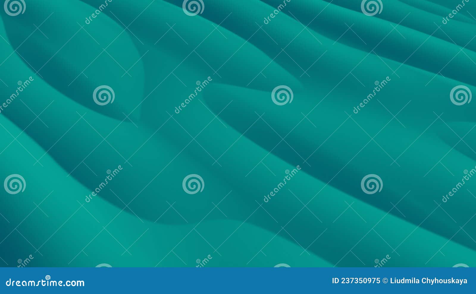 Turquoise Desert with Dunes. Beautiful Abstraction with Sinuous ...