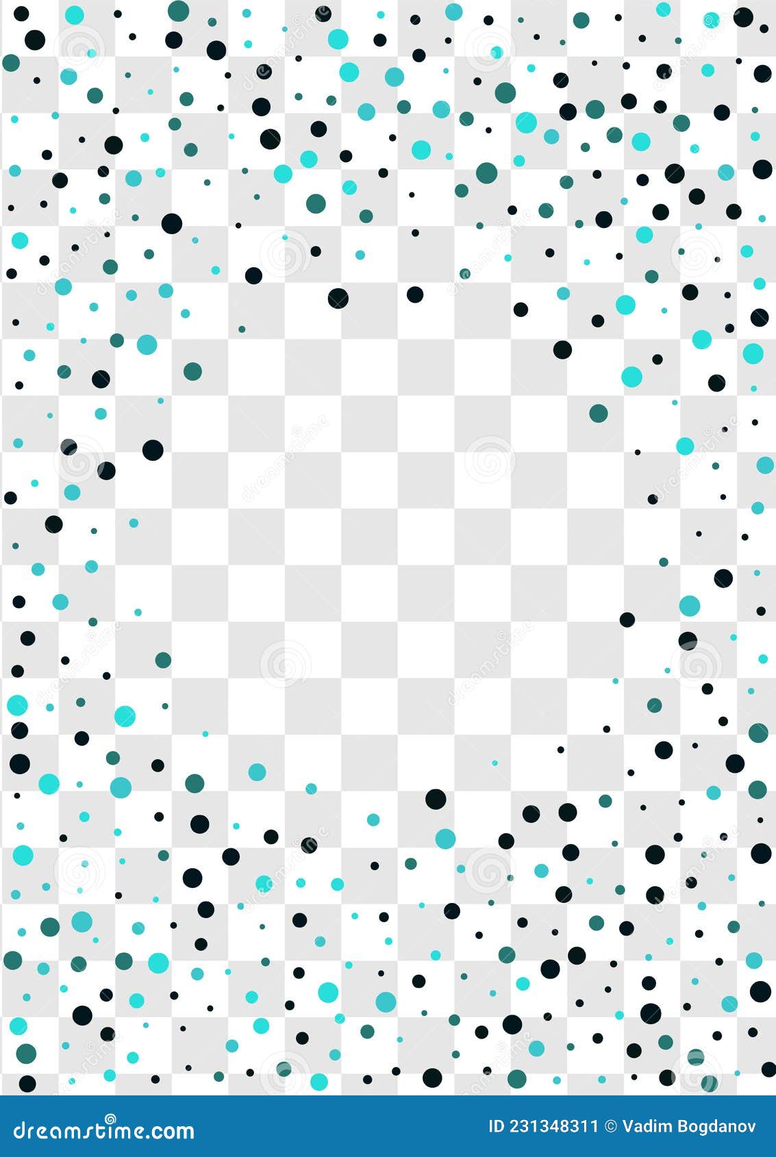 Turquoise Dot Carnival Vector Transparent Stock Vector - Illustration ...