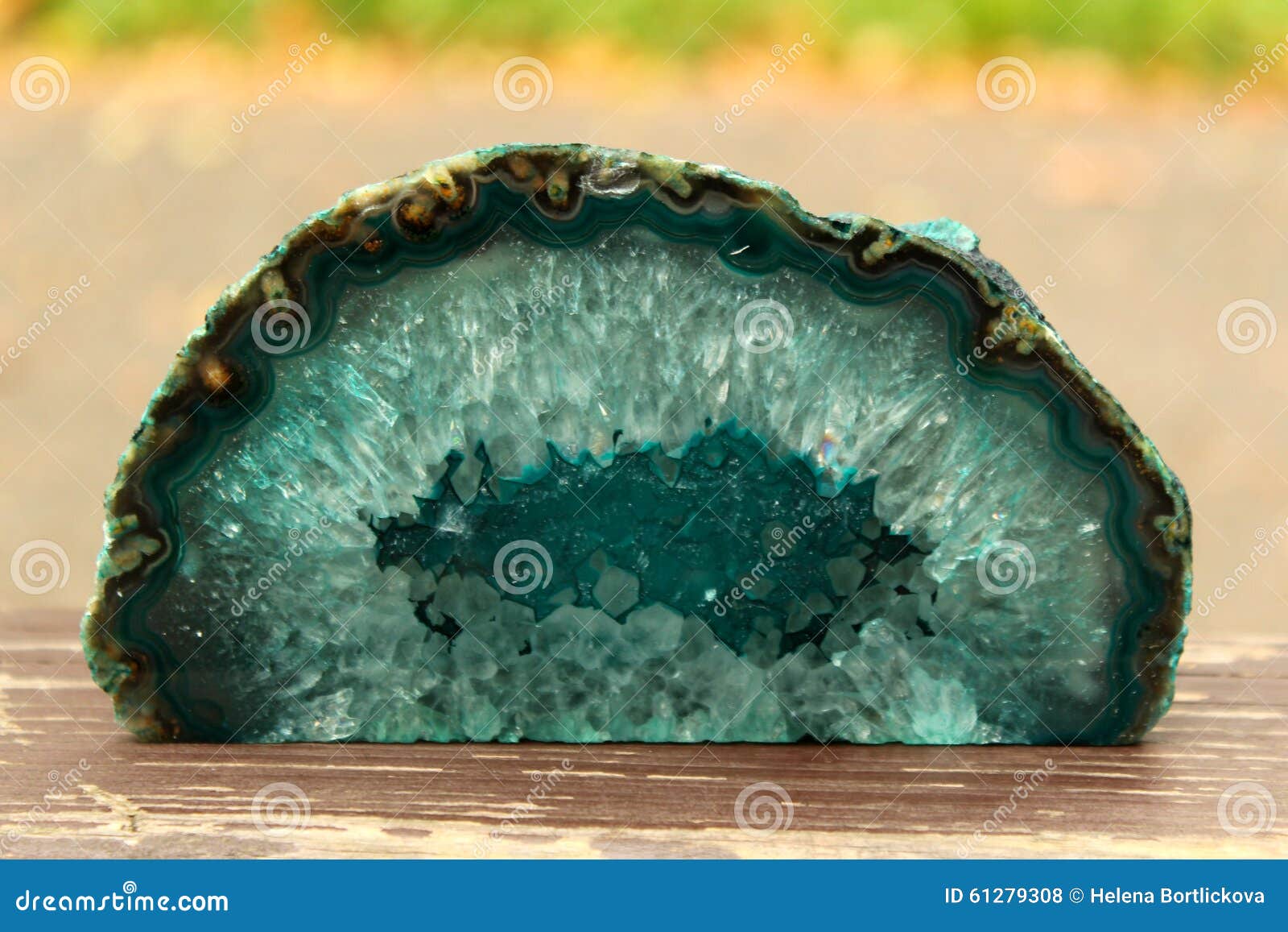 Turquoise and Emerald Mineral Stone Cut Stock Photo - Image of white ...
