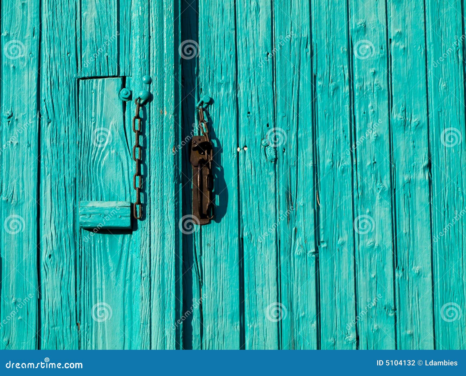 Turquoise entrance door stock photo. Image of wooden, door - 5104132