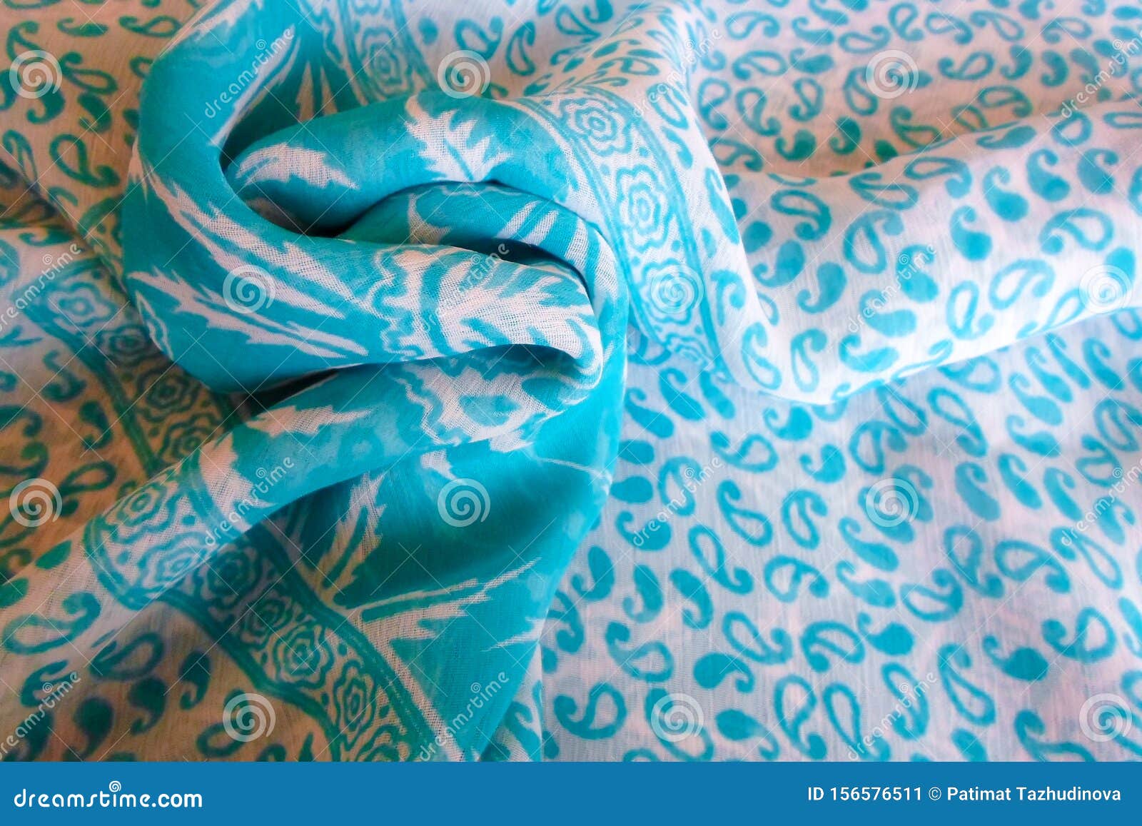 Turquoise Fabric Texture. Textile Background. Cloth on Fabric Stock ...