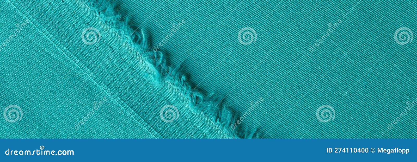 Turquoise Fabric and Textured of Threads of Bright Cloth Stock Photo ...