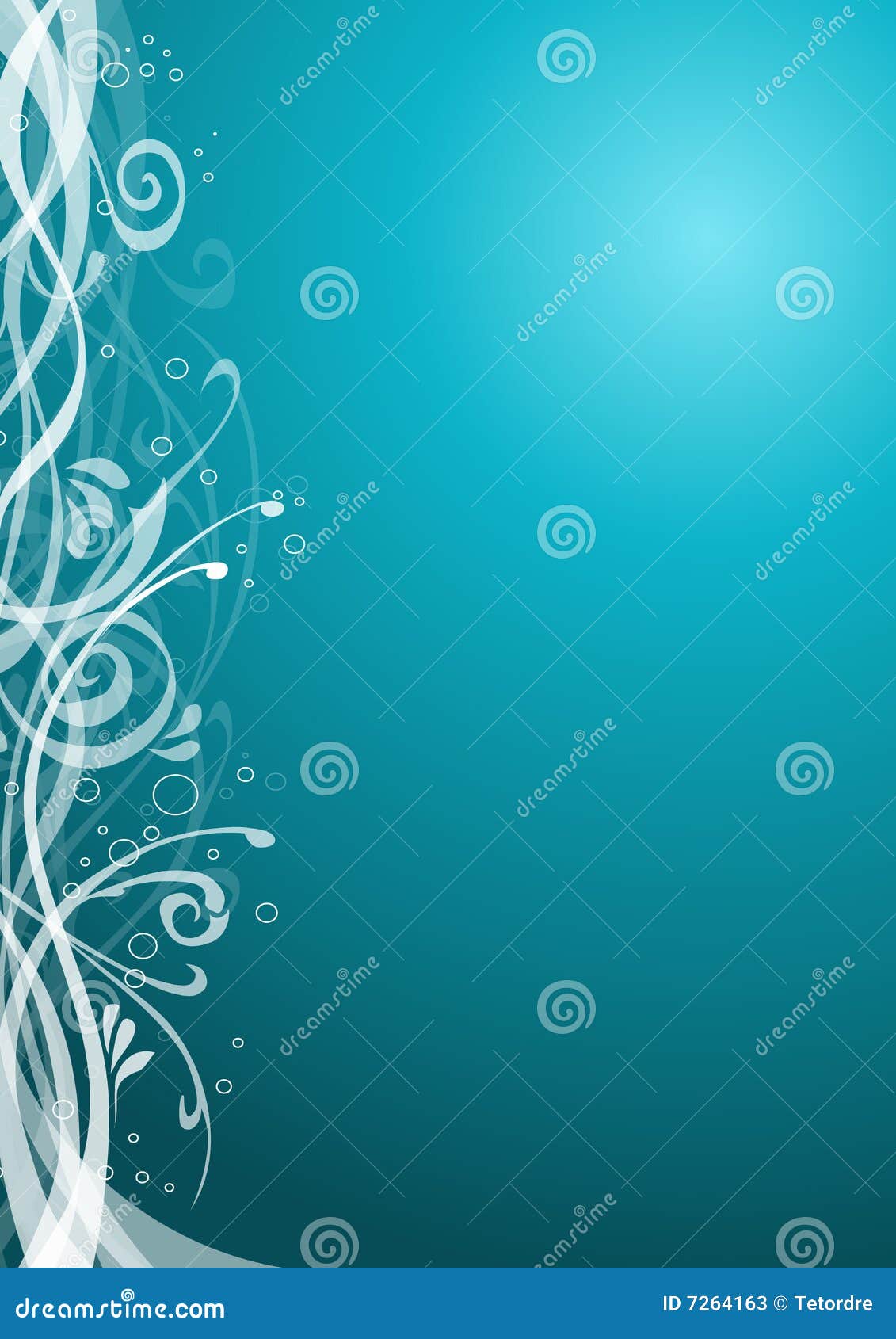 Turquoise 3D Floral Background With White Flowers And Name Emily In ...
