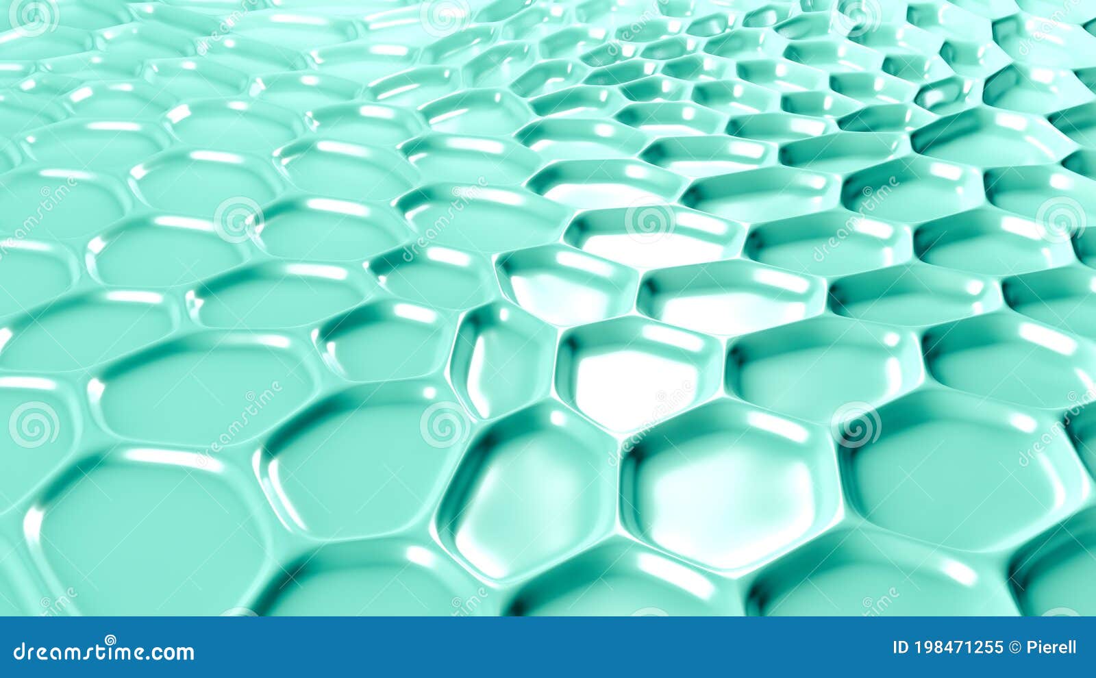 Turquoise Geometric Background with Relief. 3d Illustration, 3d ...