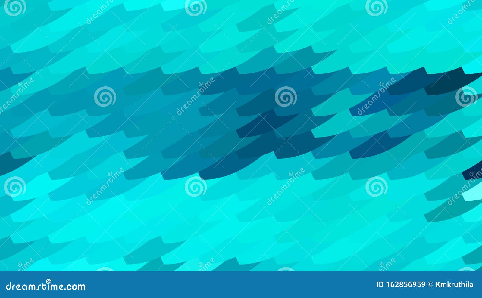 Turquoise Geometric Shapes Background Vector Stock Vector ...