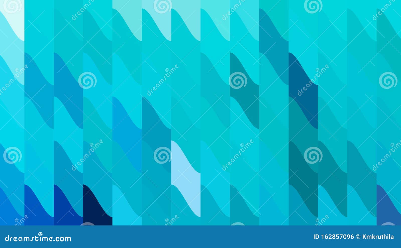 Turquoise Geometric Shapes Background Vector Stock Vector ...