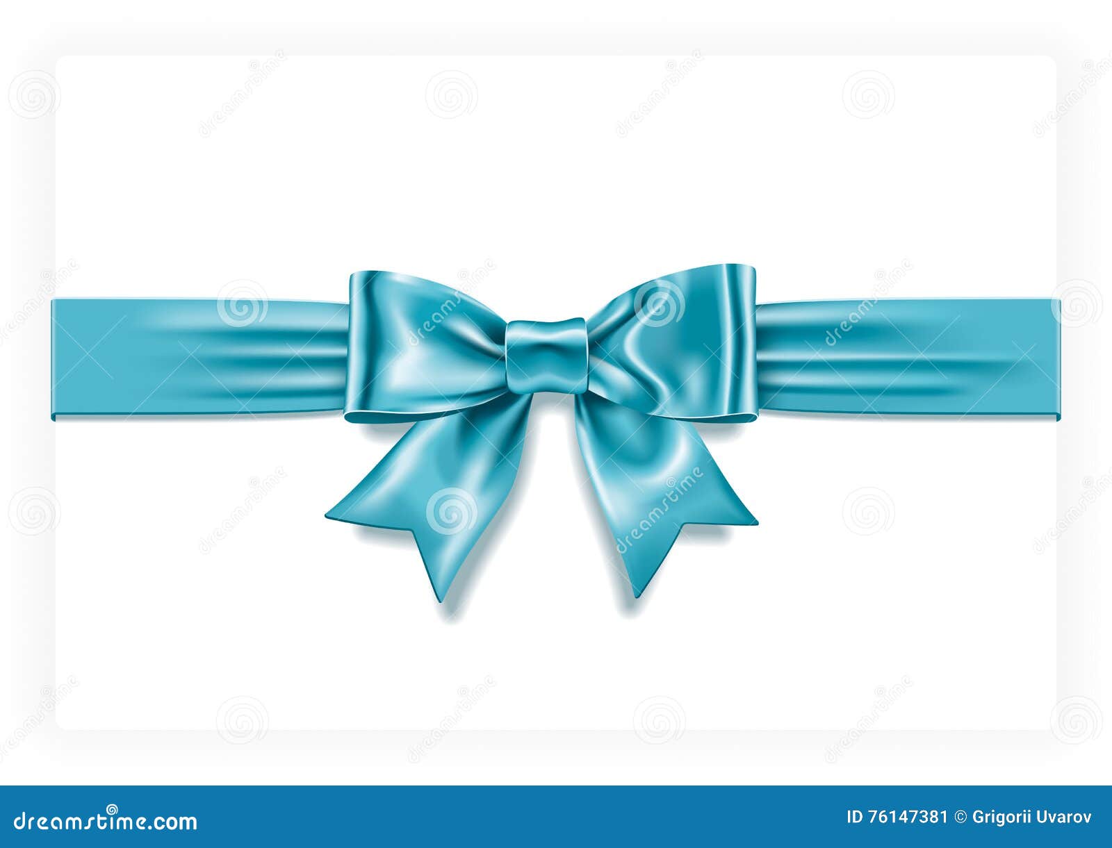 Turquoise Gift Bow stock vector. Illustration of banner - 76147381
