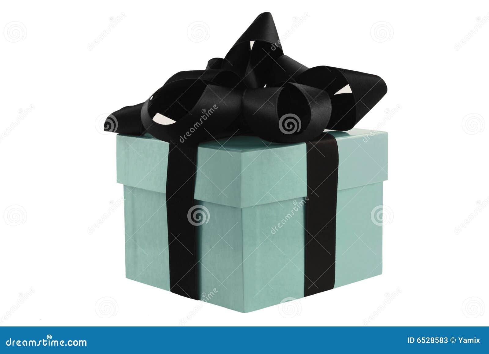Turquoise Gift Box stock image. Image of romantic, festive - 6528583
