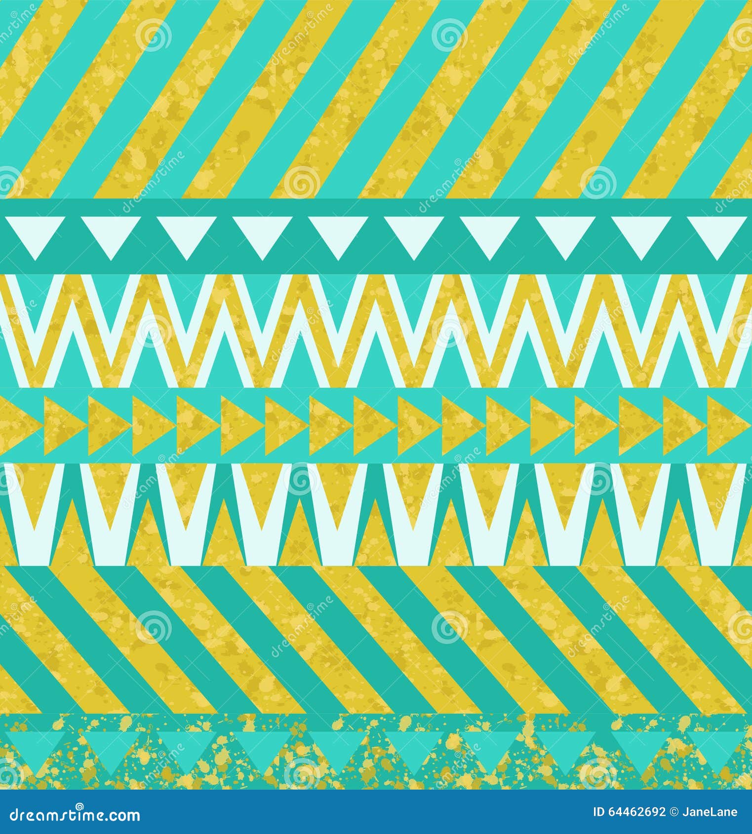 Turquoise and Gold Background Stock Illustration - Illustration of ...