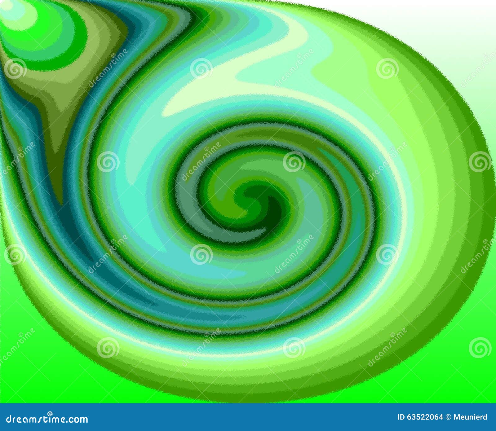 Turquoise Green Psychedelic Spiral Stock Illustration - Illustration of ...