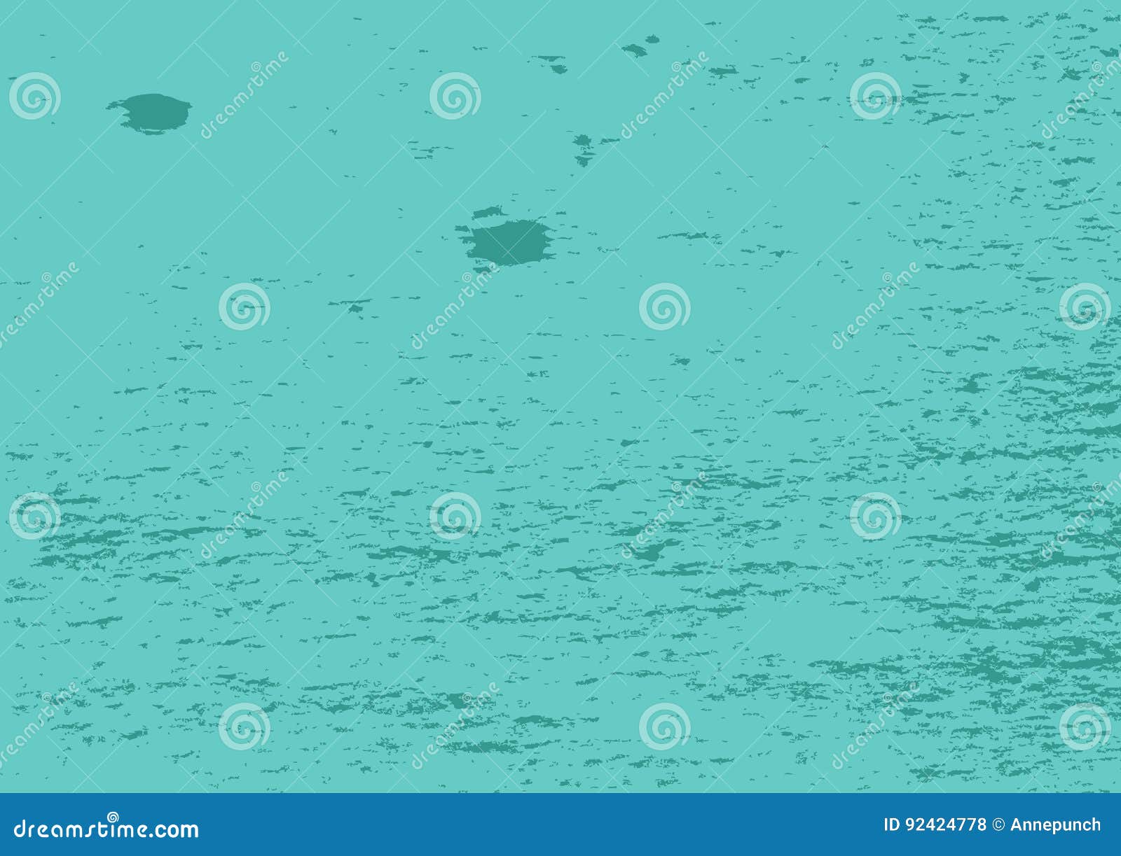 Turquoise Grunge Texture with Spots and Streaks. Rectangular Aged ...