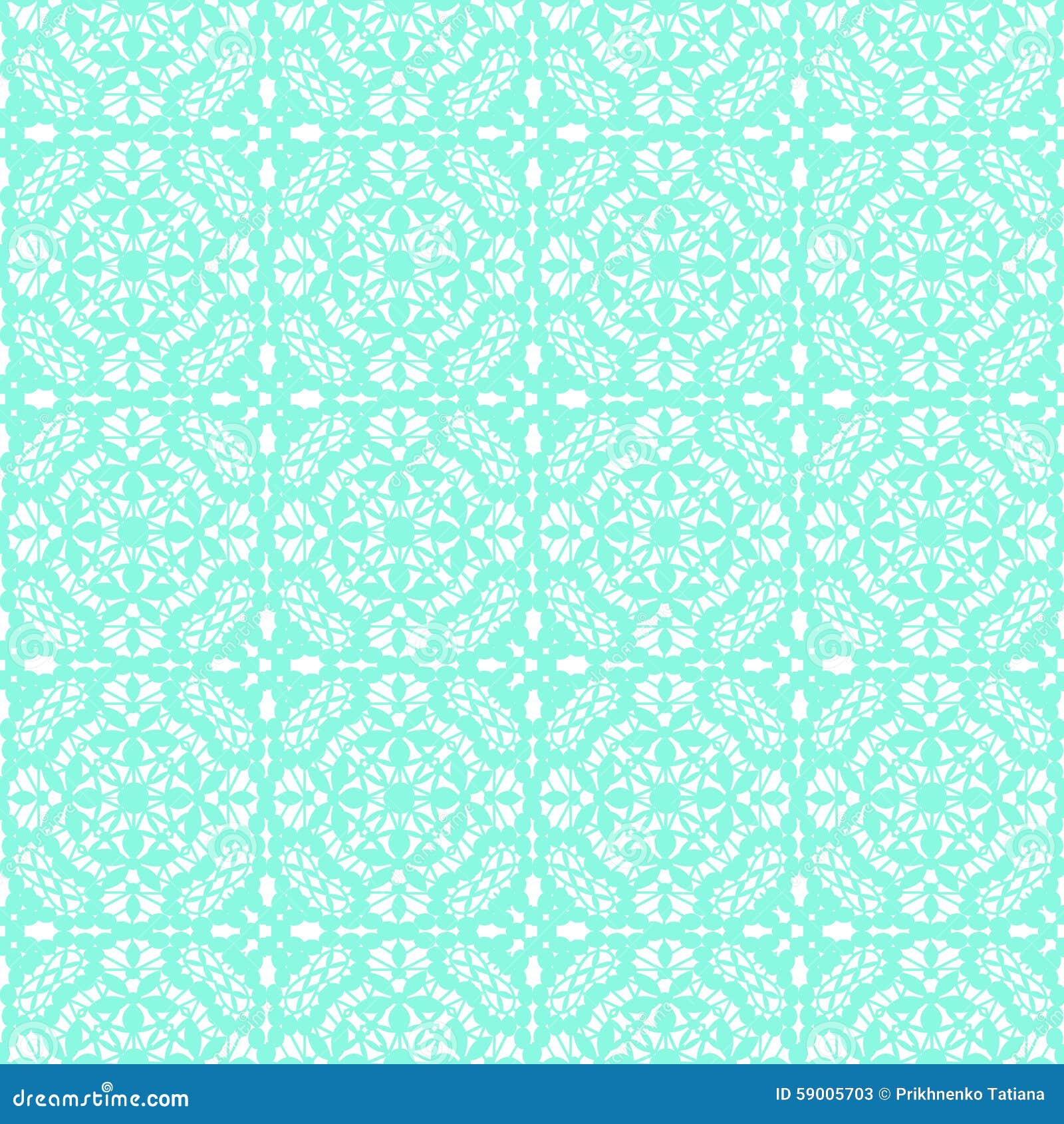 Turquoise lace pattern stock vector. Illustration of repeating - 59005703