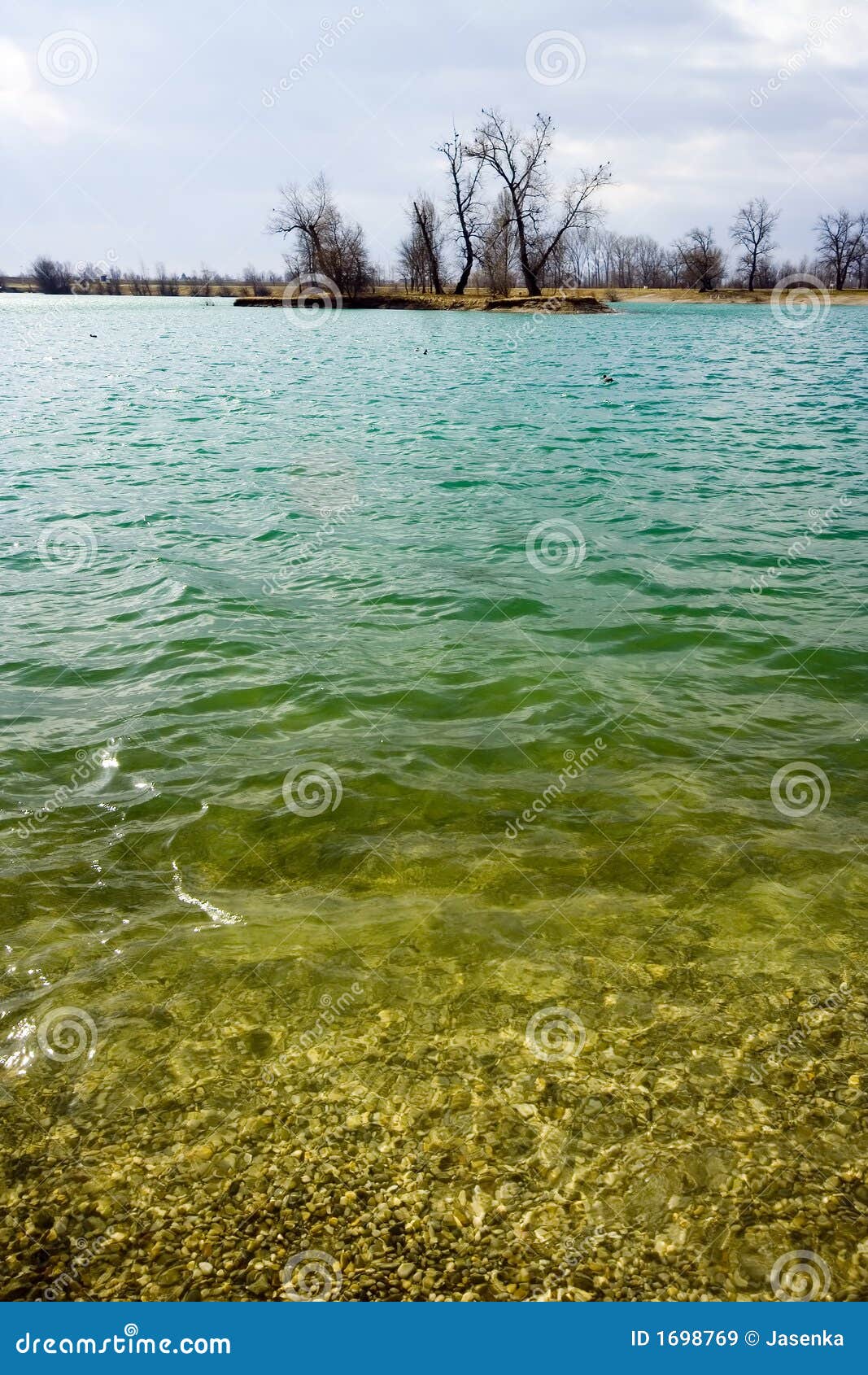 Turquoise lake stock image. Image of wave, turquoise, cloud - 1698769