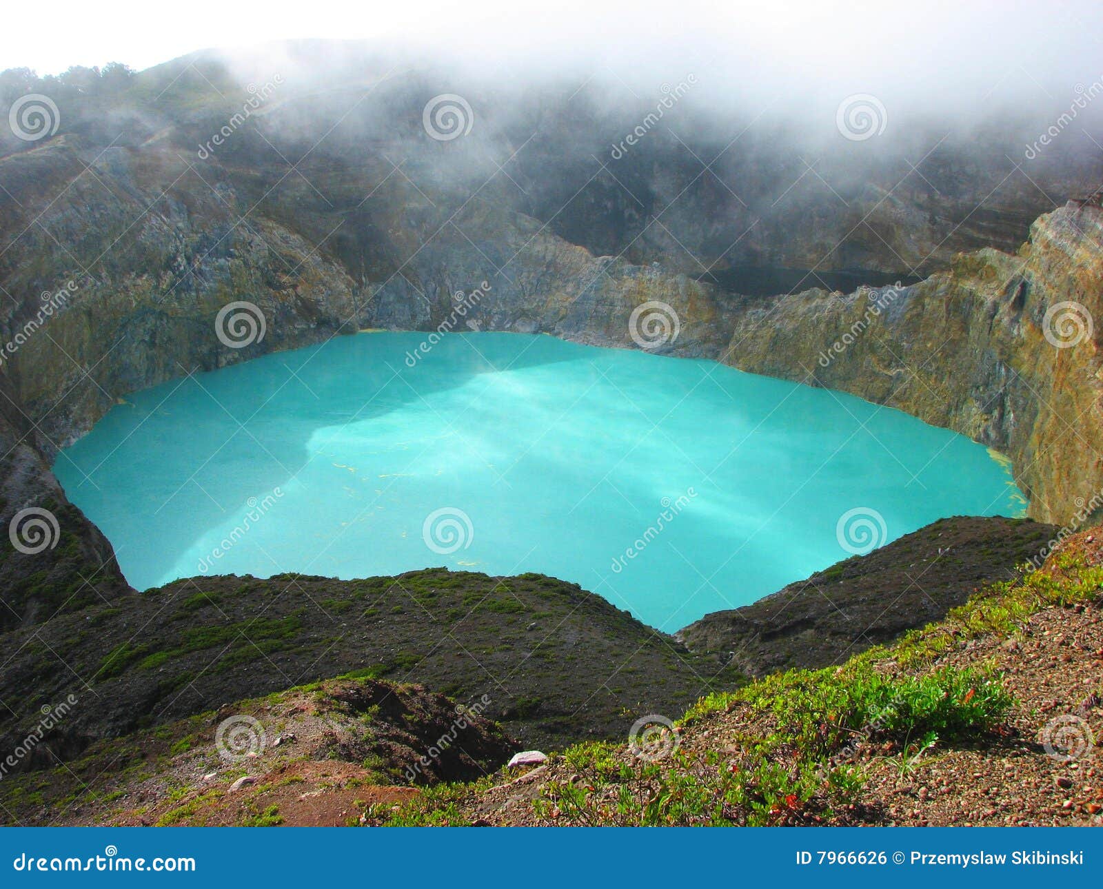 Turquoise lake stock photo. Image of range, lofty, green - 7966626