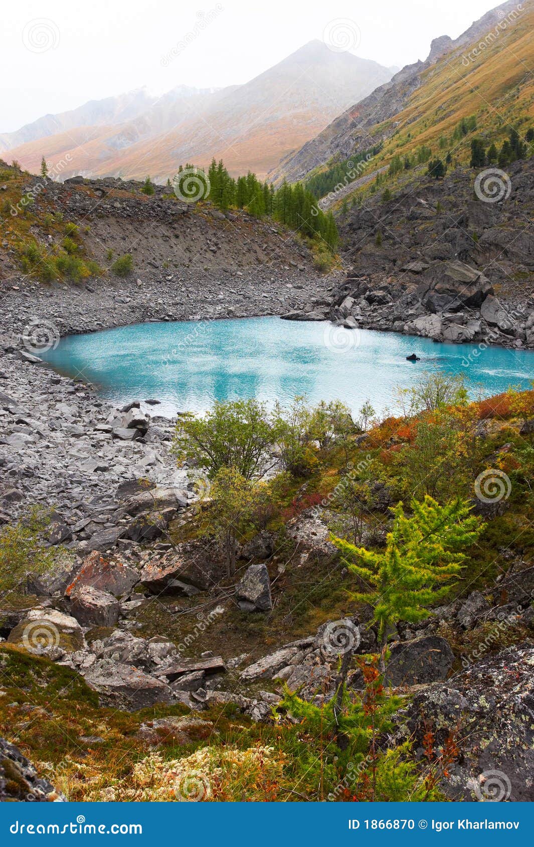 Turquoise Lake and Mountains. Stock Photo - Image of reflection, range ...