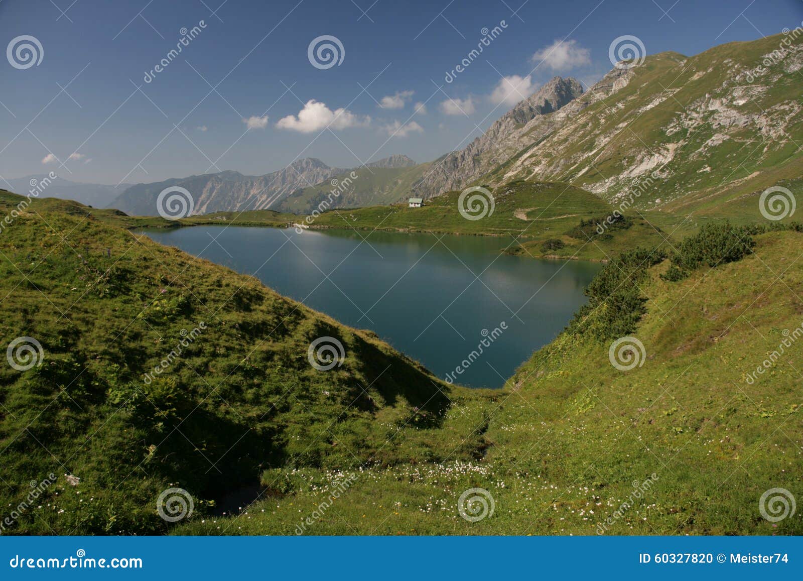 Turquoise Lake - Schrecksee Stock Photo - Image of clouds, rock: 60327820