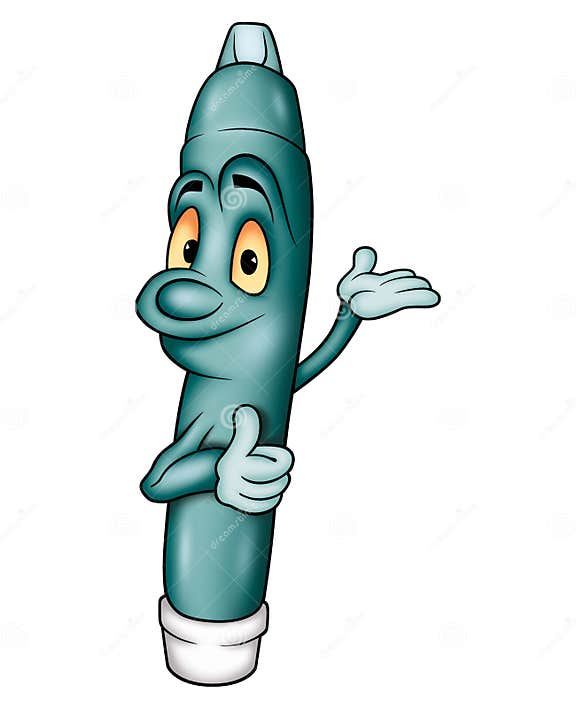 Turquoise marker as guide stock illustration. Illustration of paint ...