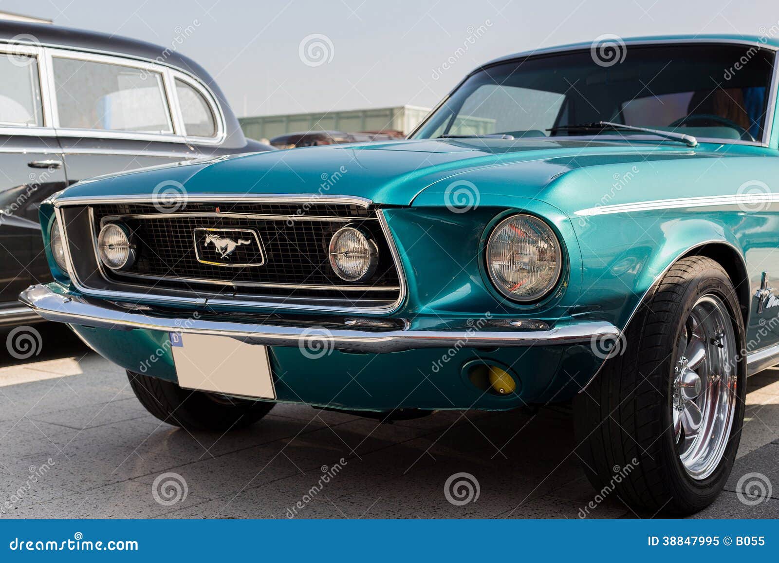 Turquoise Mustang editorial image. Image of sport, race - 38847995
