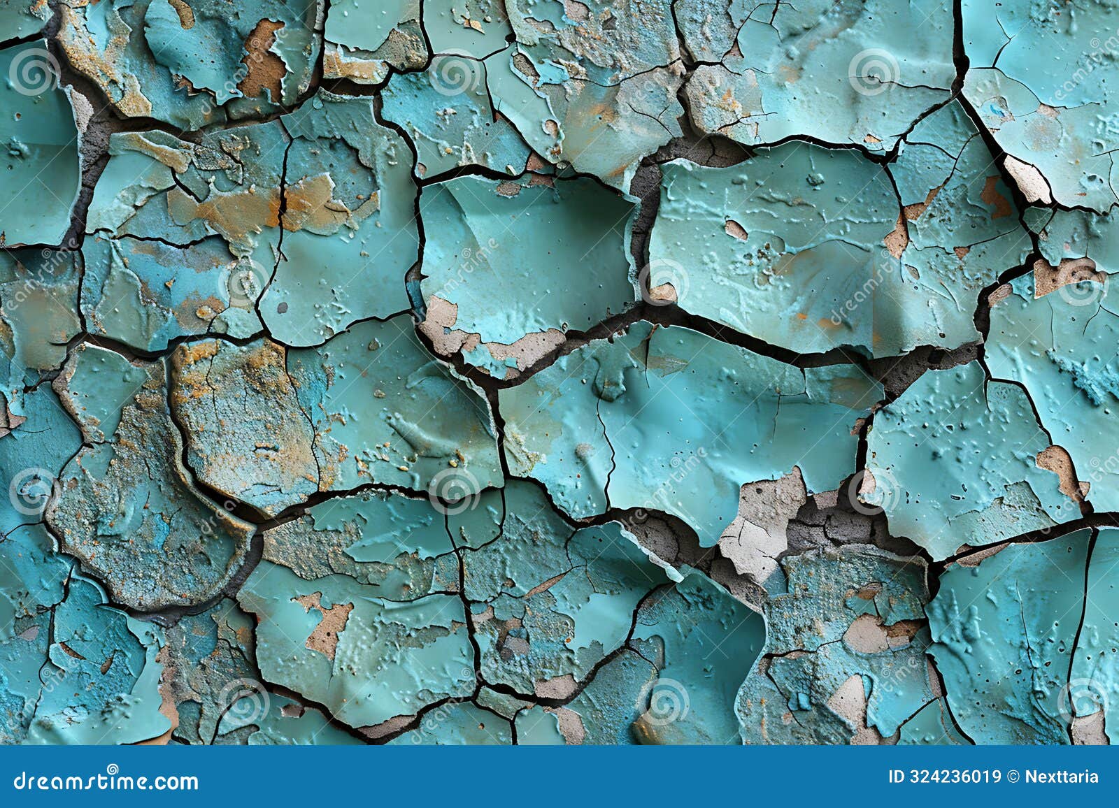 Turquoise Oasis: Earthy Clay Soil Masterpiece Stock Illustration ...