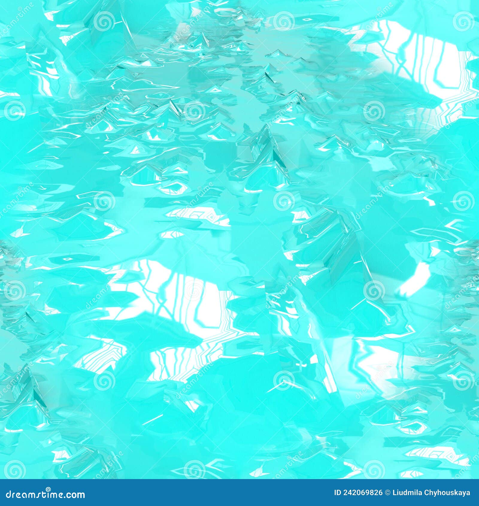 Turquoise Plastic Surface with White Highlights. Beautiful Seamless ...