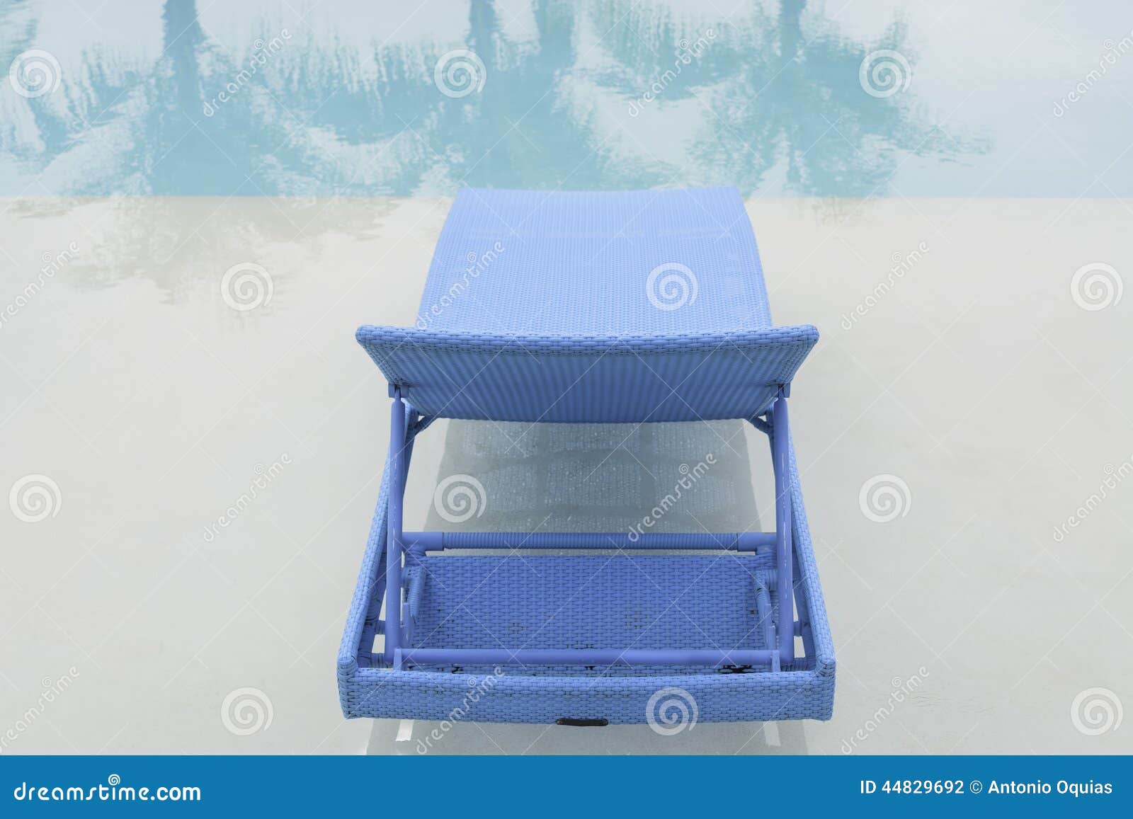 Turquoise Pool Bench stock photo. Image of relax, view - 44829692