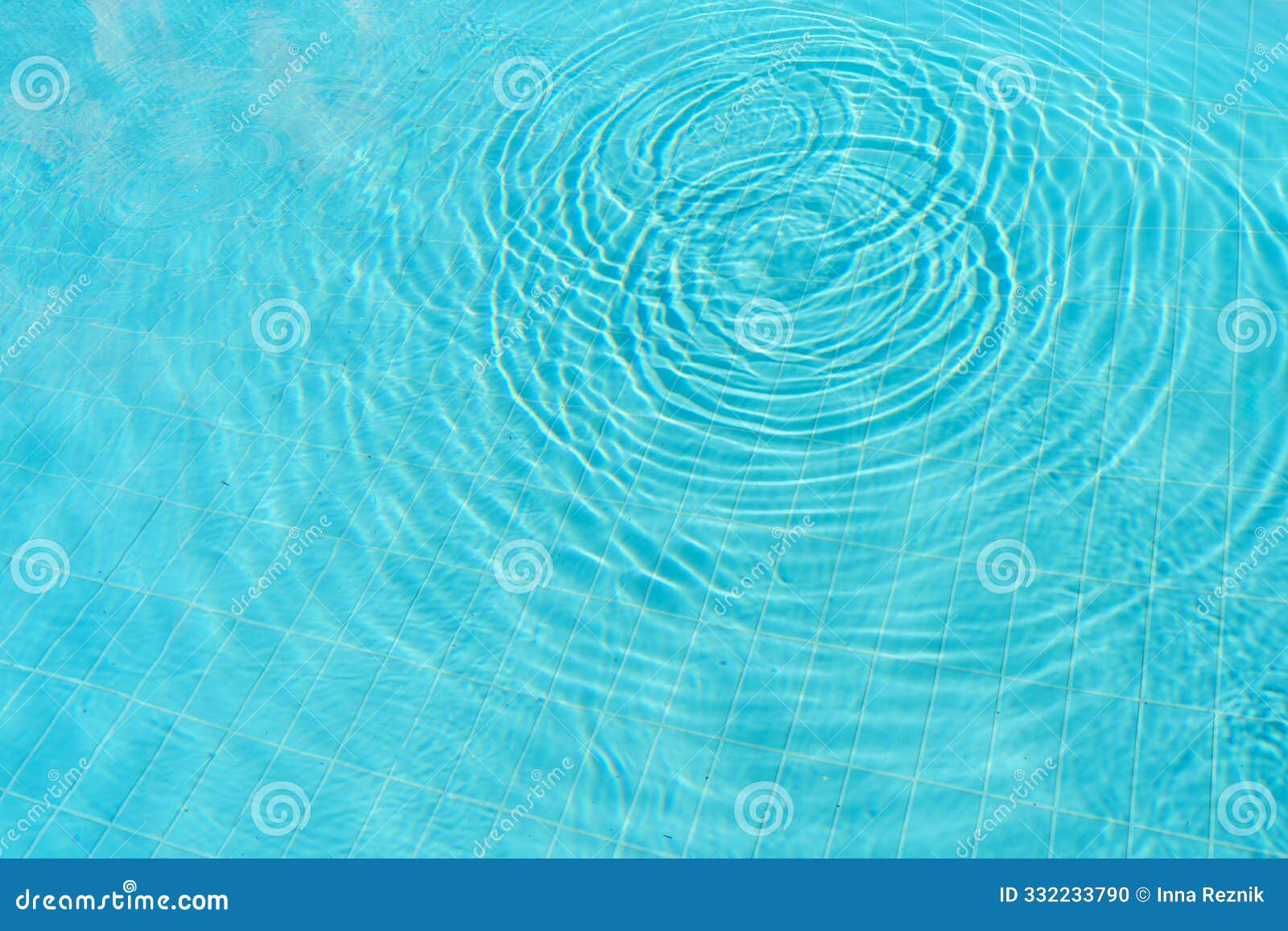 Turquoise Pool Water with Ripple Effect. Stock Photo - Image of leisure ...
